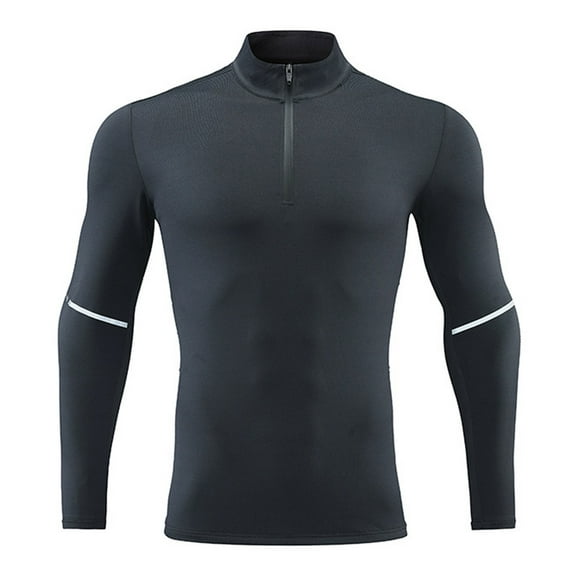 Ahabrexf Shirts for Men,Men's Shirt Solid Long Sleeve Stand Collar ...