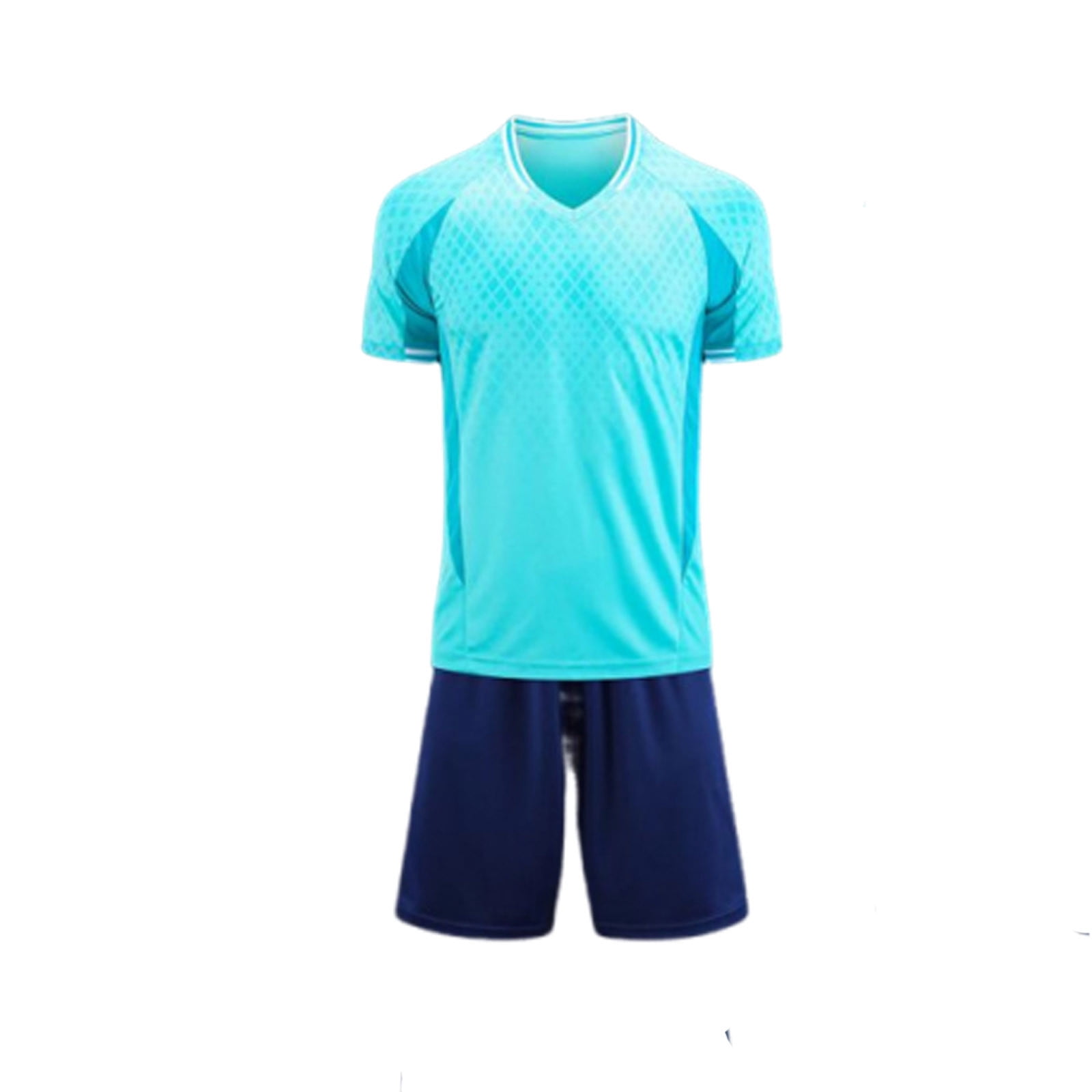 Ahabrexf Soccer Shirts for Boys Short Sleeve V-Neck Solid Color ...