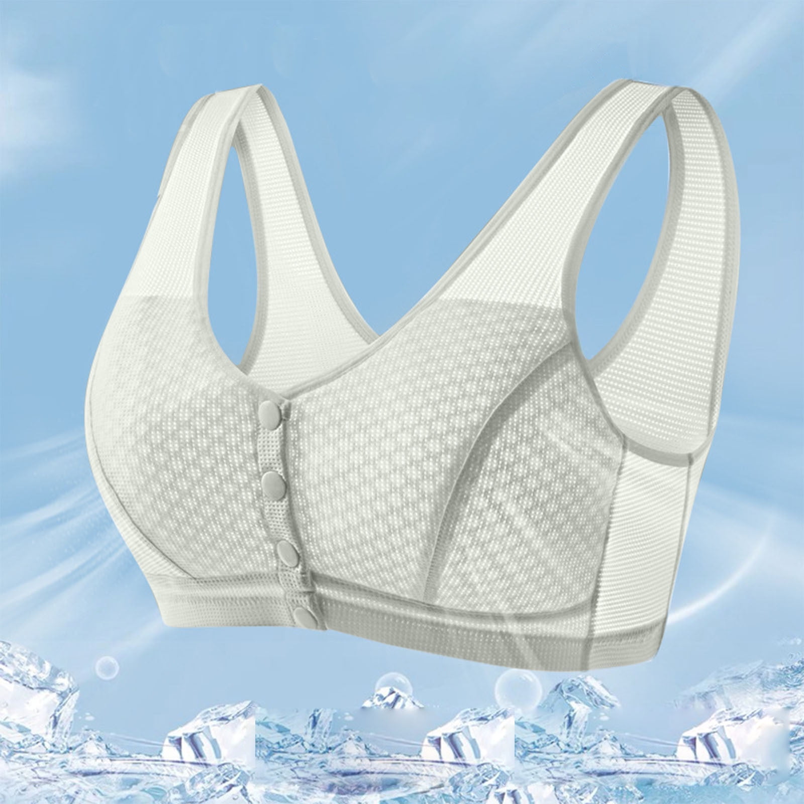 Ahabrexf Summer Savings Clearance 2025 Womens Plus Size Bra Super Soft ...