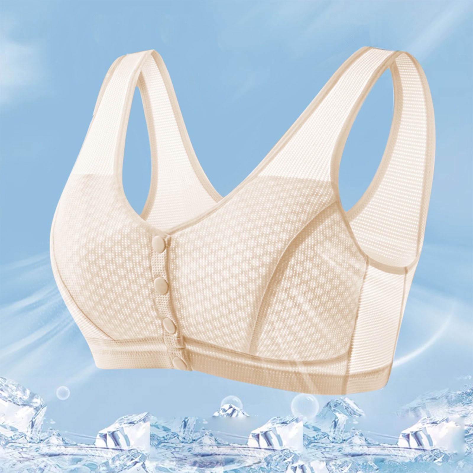 Ahabrexf Summer Savings Clearance 2025 Womens Plus Size Bra Super Soft ...