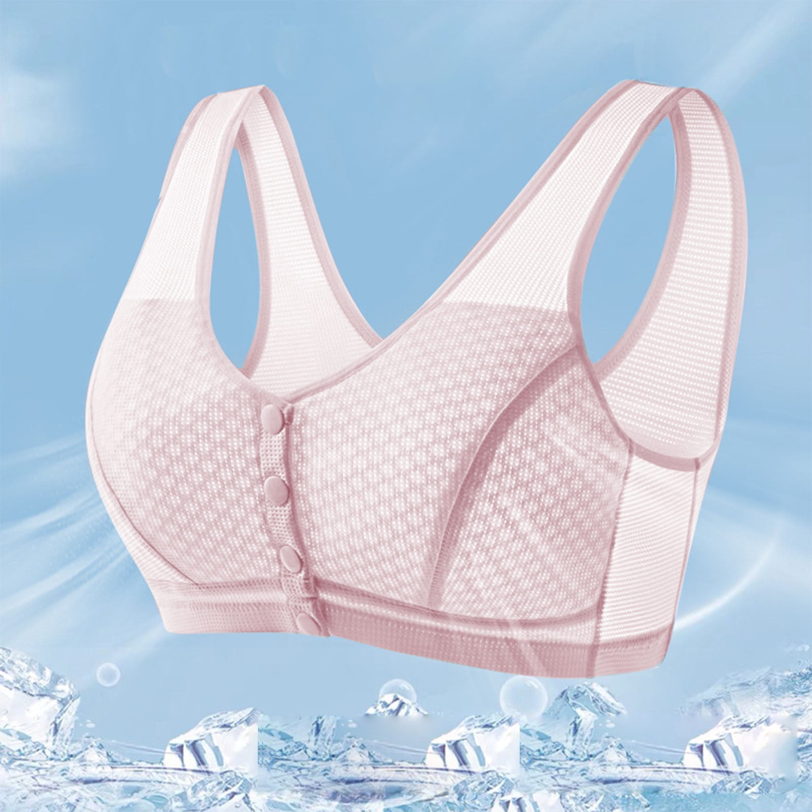 Ahabrexf Summer Savings Clearance 2025 Womens Plus Size Bra Super Soft ...