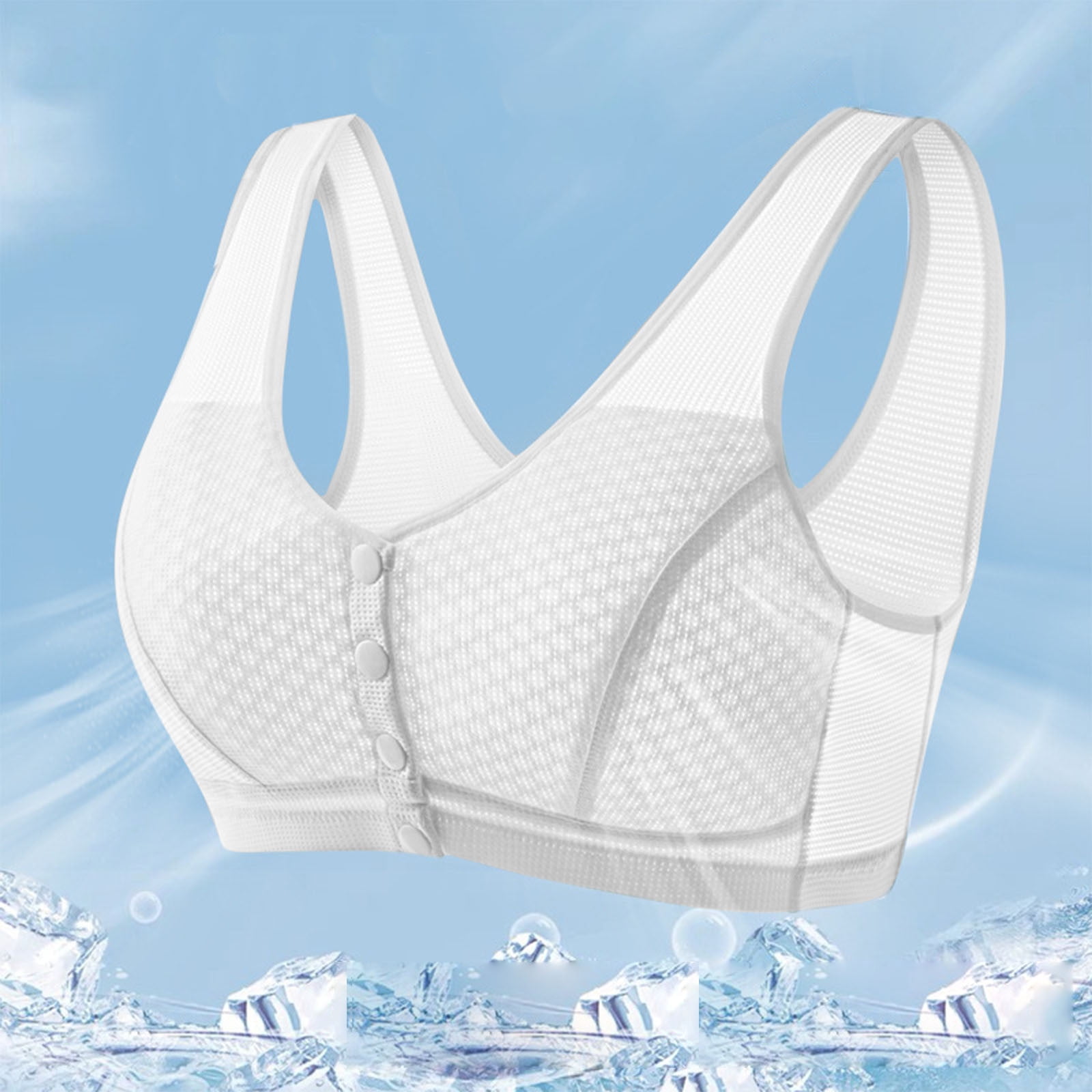 Ahabrexf Summer Savings Clearance 2025 Womens Plus Size Bra Super Soft ...