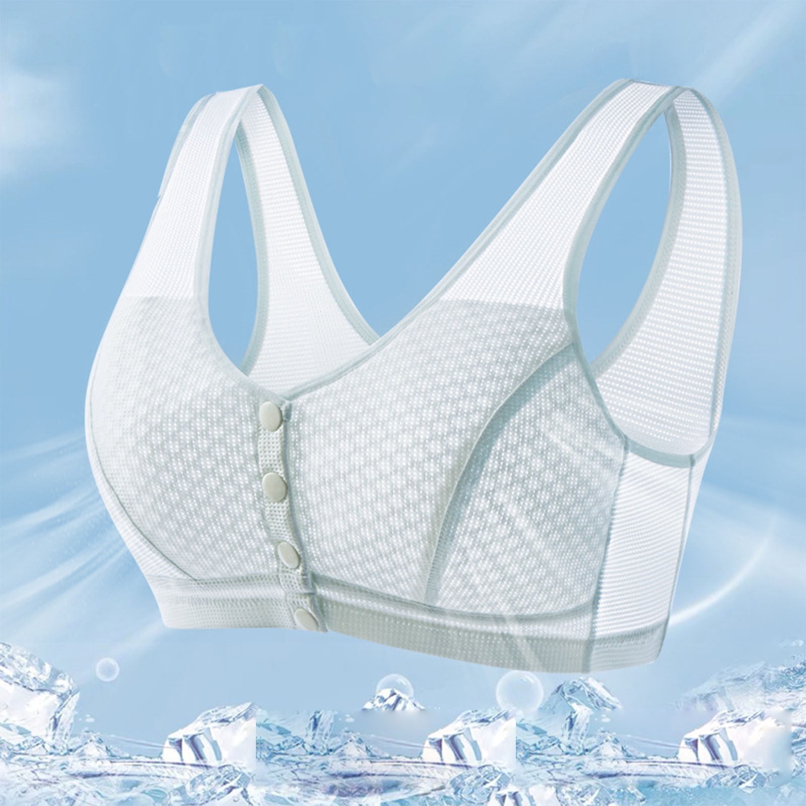 Ahabrexf Summer Savings Clearance 2025 Womens Plus Size Bra Super Soft ...