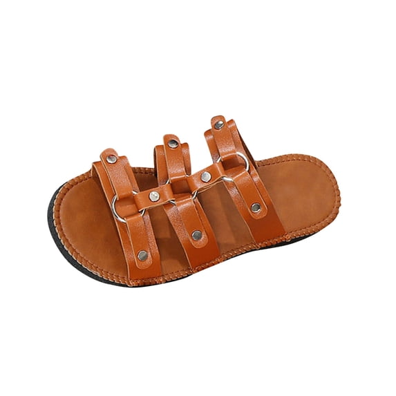 Ahabrexf Summer Slippers for Women Beach Slide Sandals Non Flat Sole ...