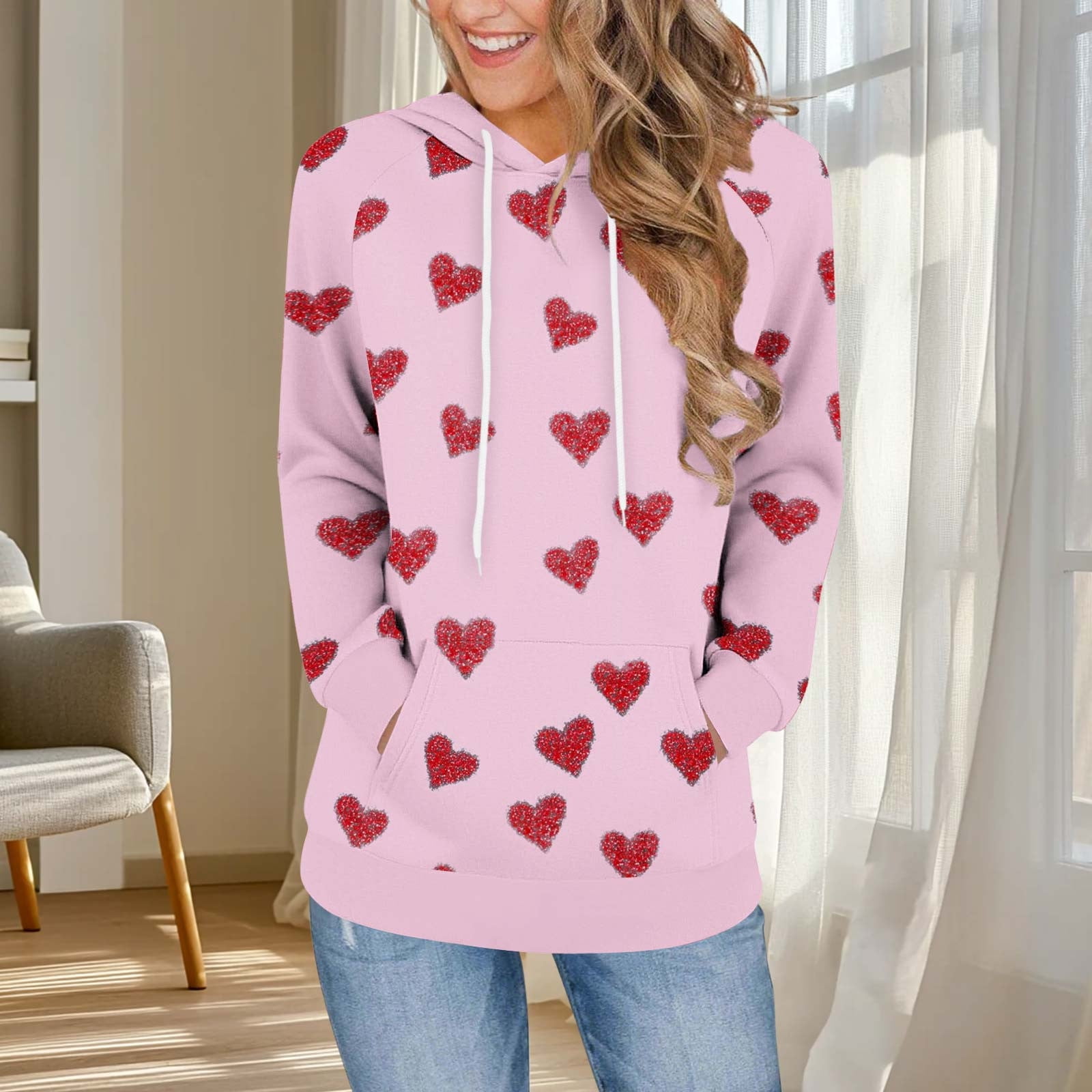 Ahabrexf Sweatshirts for Women Loose Fit,Women's Color Blocked ...