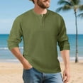 Ahabrexf Sweatshirts for Men,Men Solid Colors Laid-Back Half Button ...