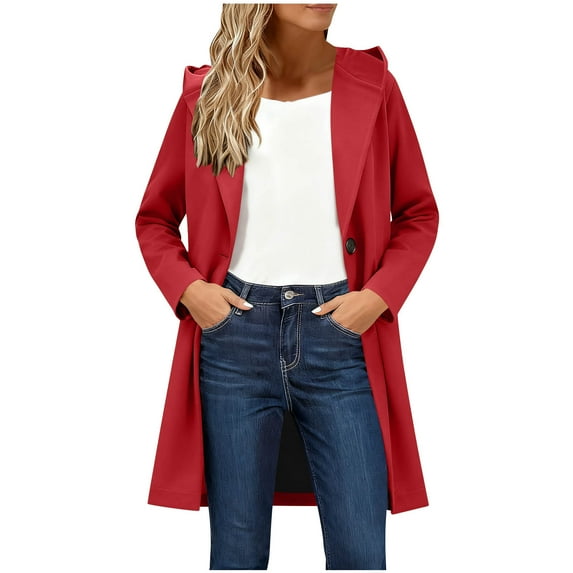 Ahabrexf Winter Coats for Women,Women's Laid-Back Warm Cold-Weather ...