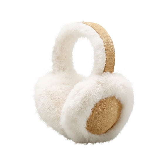 Ahabrexf Woman's Color Block Winter Ear Protection Keep Warm Foldable ...