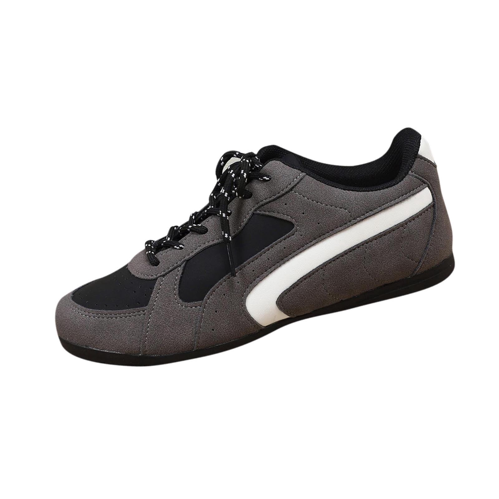 Ahabrexf Women's Retro Sneakers, Memory Foam Insole Cushioning, Lace Up ...