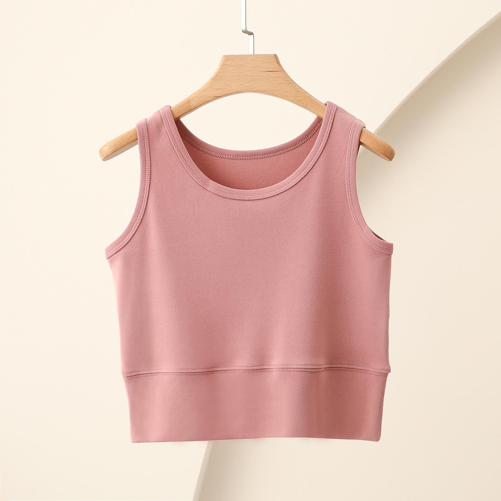 Ahabrexf Women's Tank Tops, Sleeveless Round-Neck Summer Essential in ...