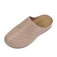 Ahabrexf Women's Wedge Sandals Closed Toe Hollow Casual Cushioned Faux ...
