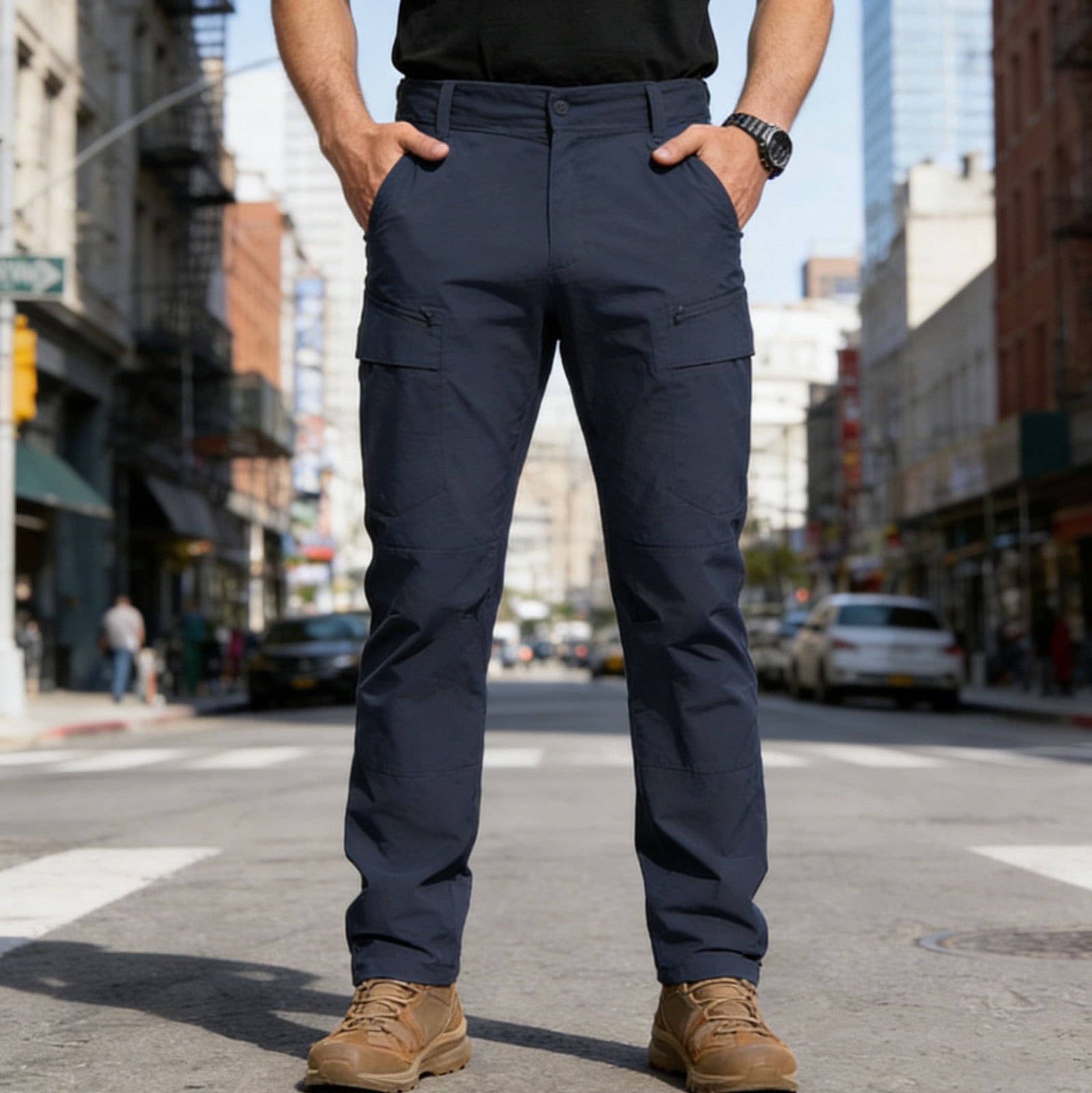Ahabrexf Womens Work Pants,Fashion Sporty Casual Trousers with Pockets ...