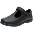 Ahannie Girls Mary Jane School Uniform Shoes Black Dress Flats (Toddler ...
