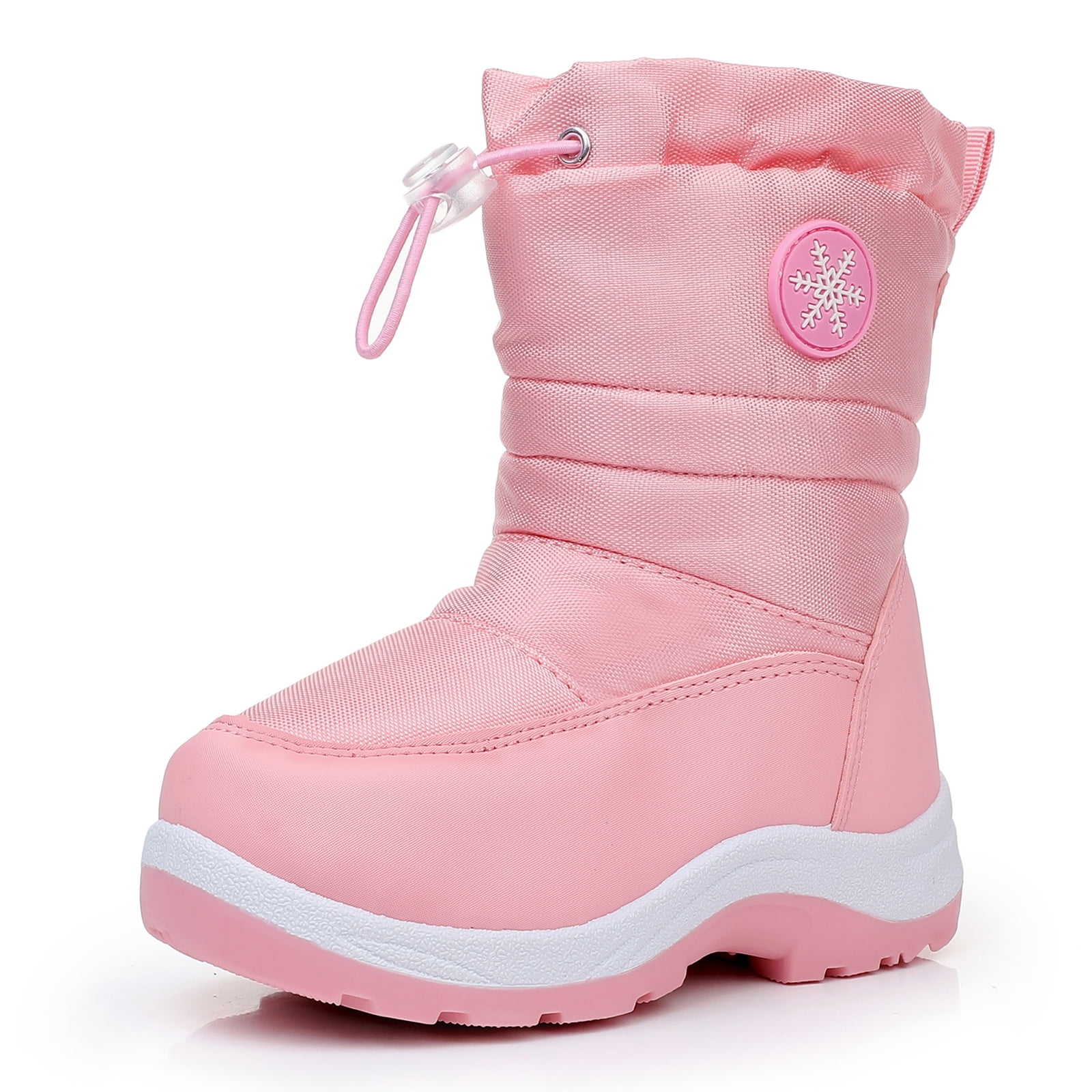 Ahannie Kids Toddler Snow Boots Girls Water Resistant Warm Insulated ...