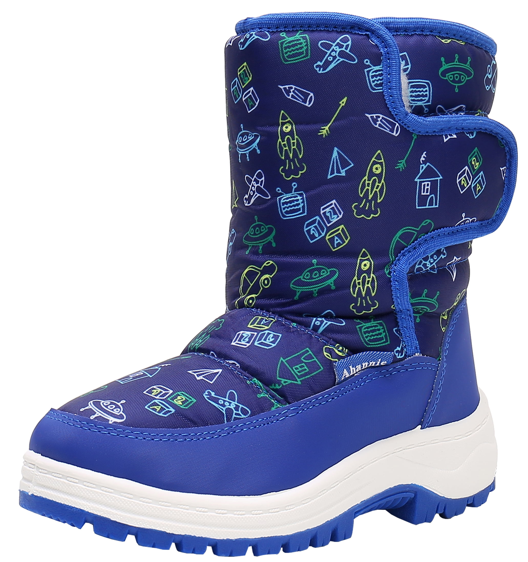 Ahannie Waterproof Weatherproof Children's Snow Boots, Warm Insulated ...