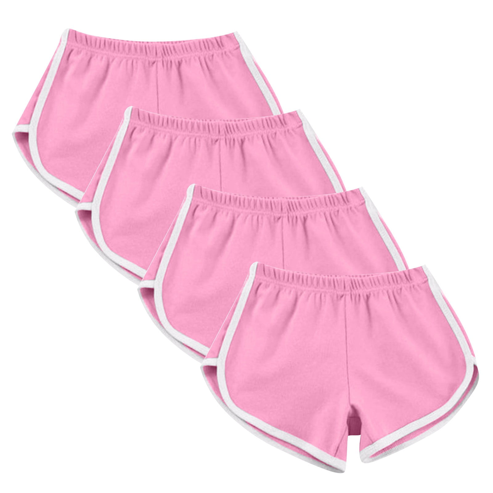 Ahdbta 4 Pack Women's Cotton Yoga Dance Short Pants Sport Workout ...