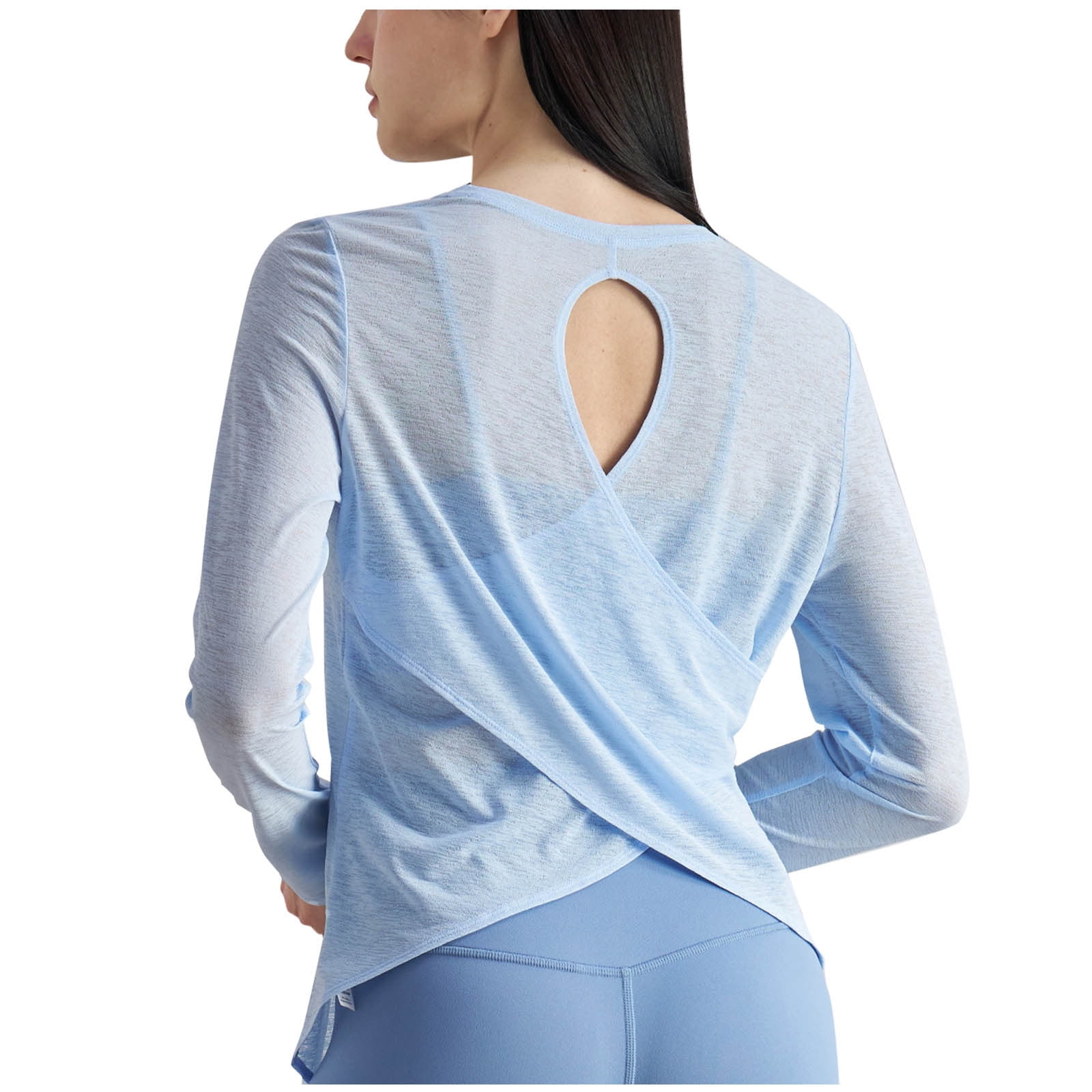 Ahdbta Long Sleeve Workout Shirts for Women Lightweight Gym Athletic ...