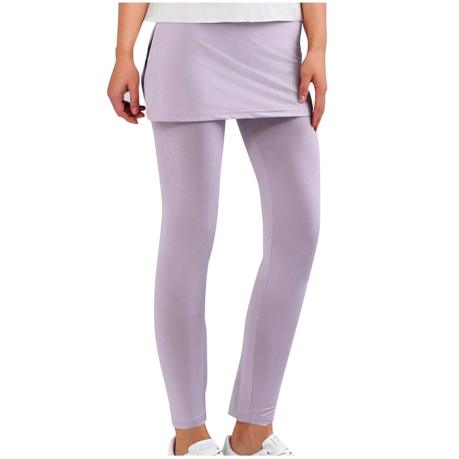 Ahdbta Skirted Leggings for Women Athletic Skirt with Leggings Yoga ...
