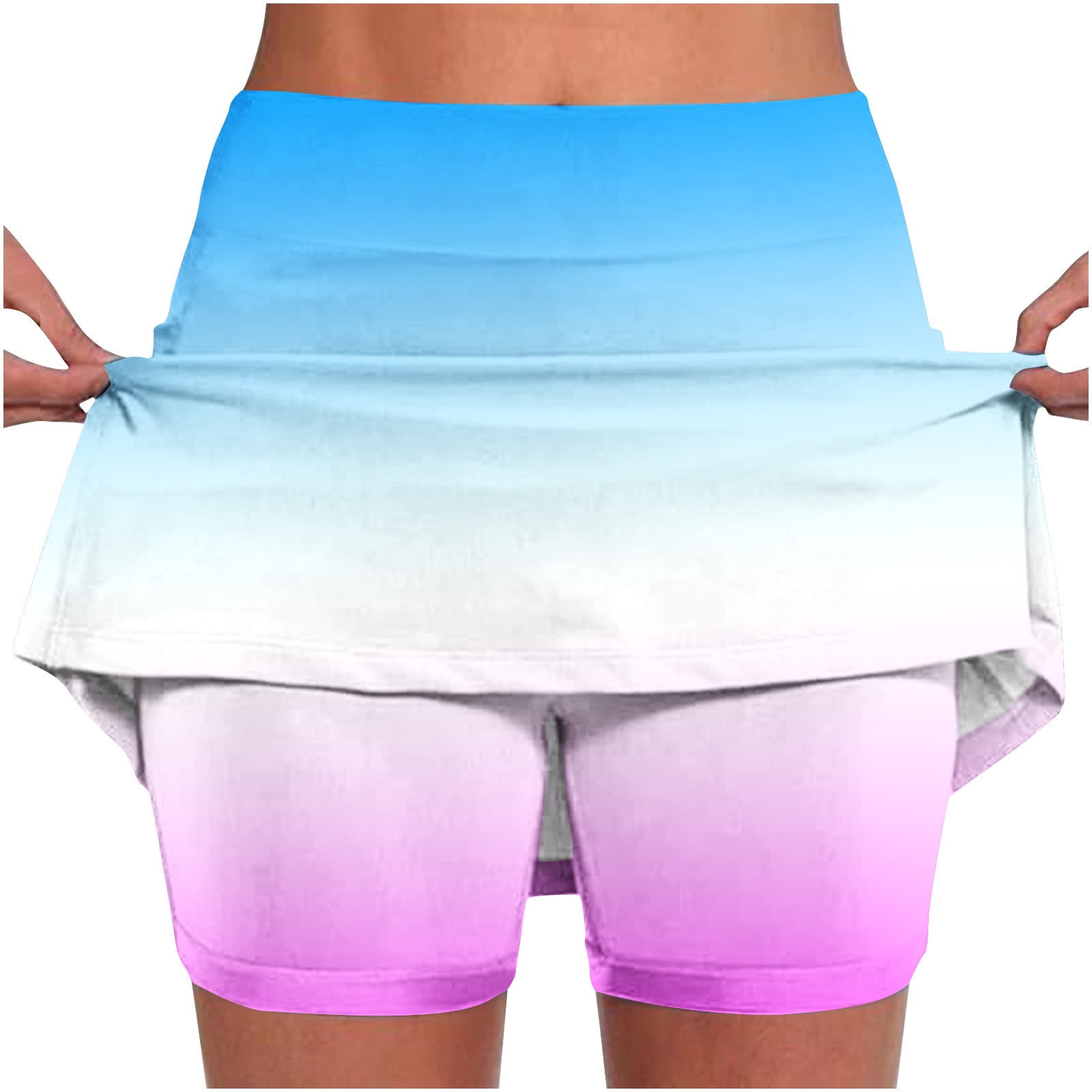 Ahdbta Tennis Skirts for Women Inner Shorts Stretch Tie Dye Golf ...