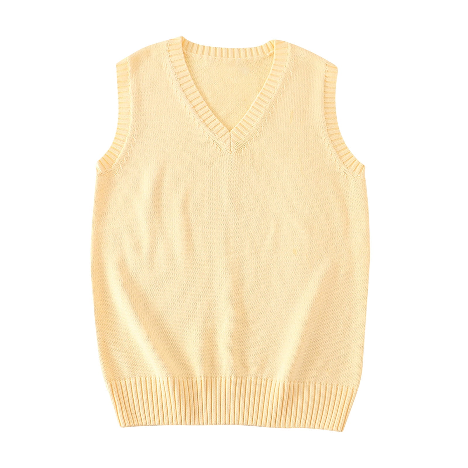 Ahdbta Women's Sweater Vest Classic V Neck Uniform Pullover Knitwear ...