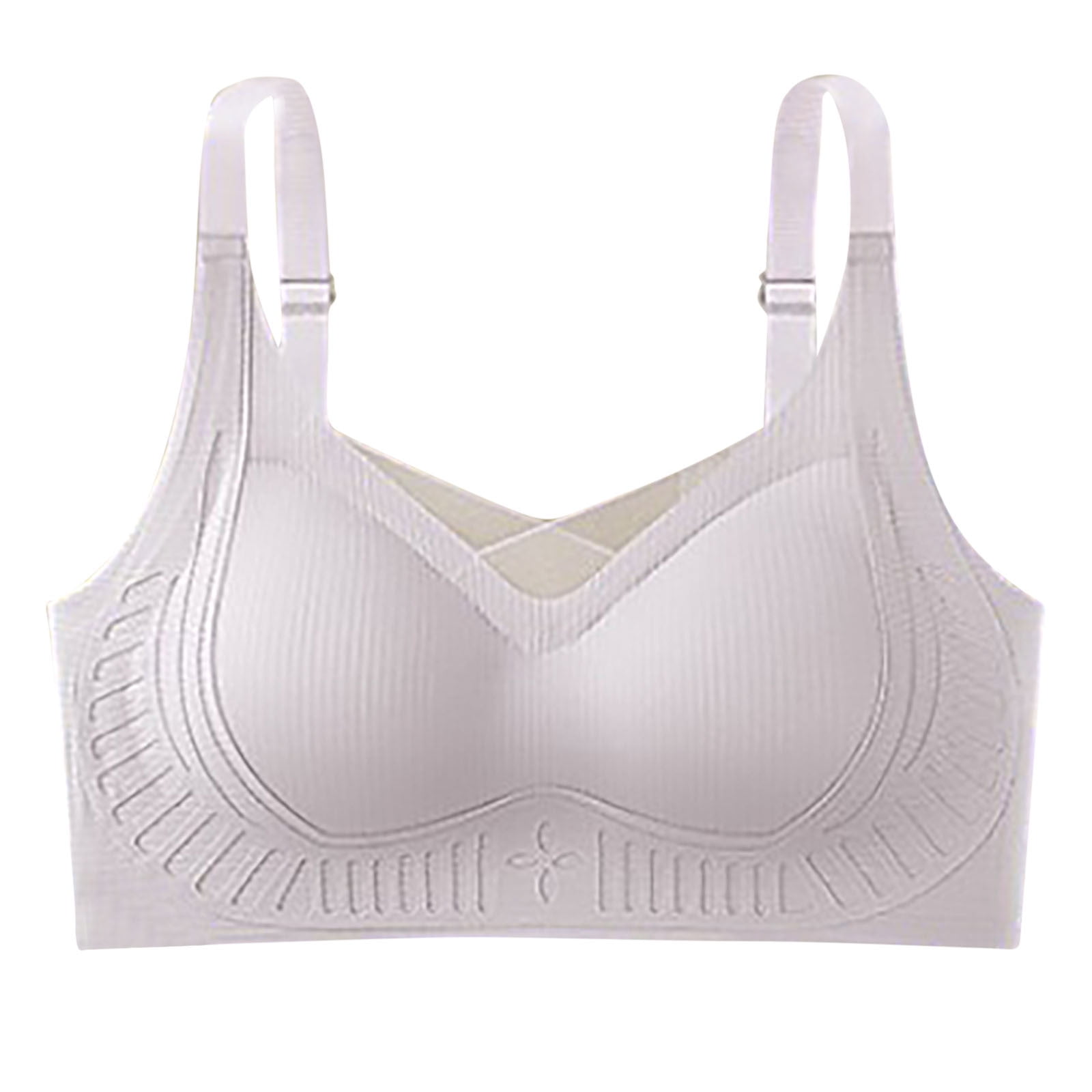 Ahdbta Womens Everyday Bra Seamless Wirefree Push Up Longline Full ...