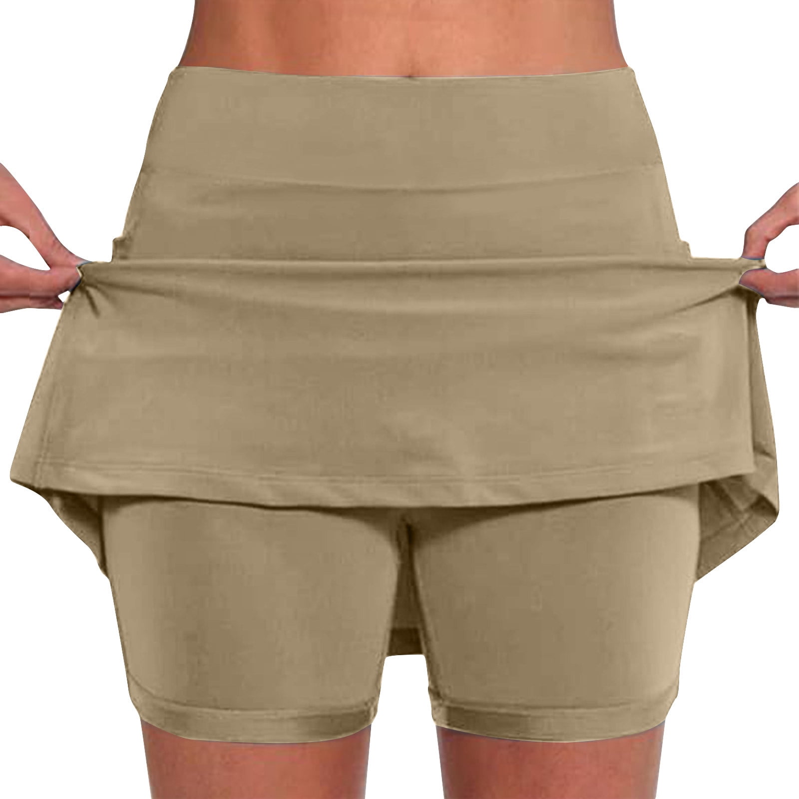 Ahdbta Womens Skorts with Pockets Tummy Control Plus Size Skorts for ...