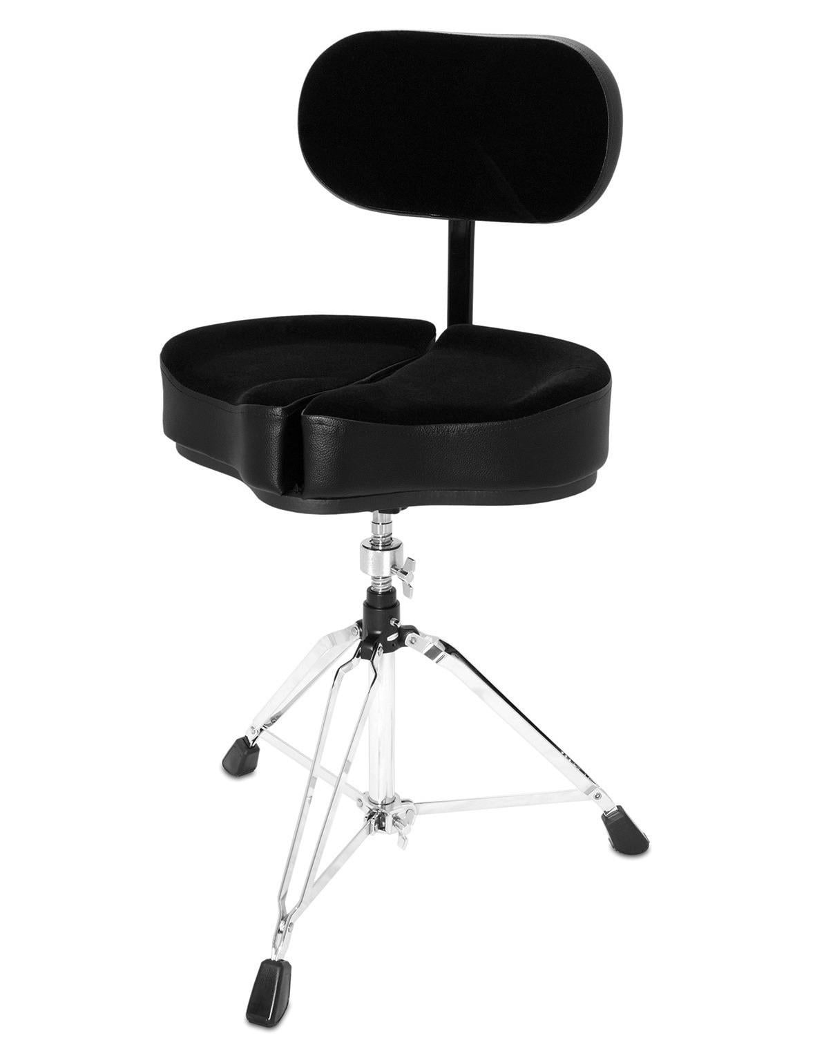 Ahead Spinal-G 3-legged Drum Throne with Back Rest | Black - Walmart.com