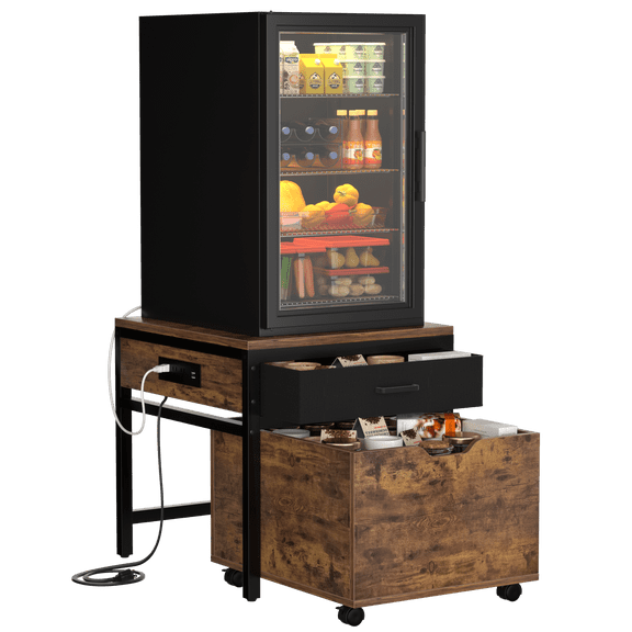 Honeywell Beverage Refrigerator and Cooler, 116 Can Mini Fridge with ...