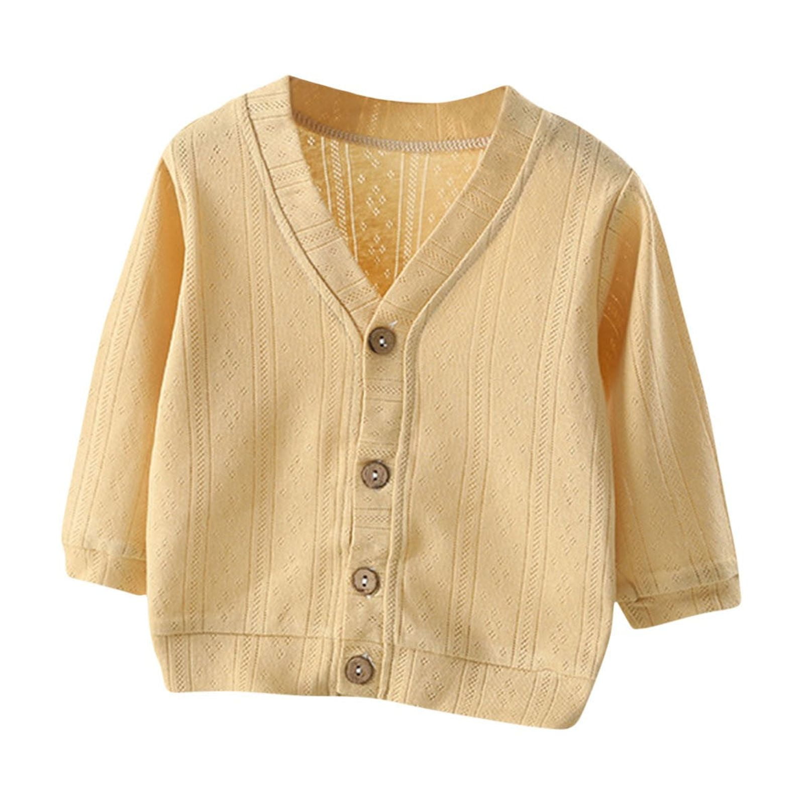 AherBiu Baby Clothes Unisex Long Sleeve Button down Newborn Shirts V ...