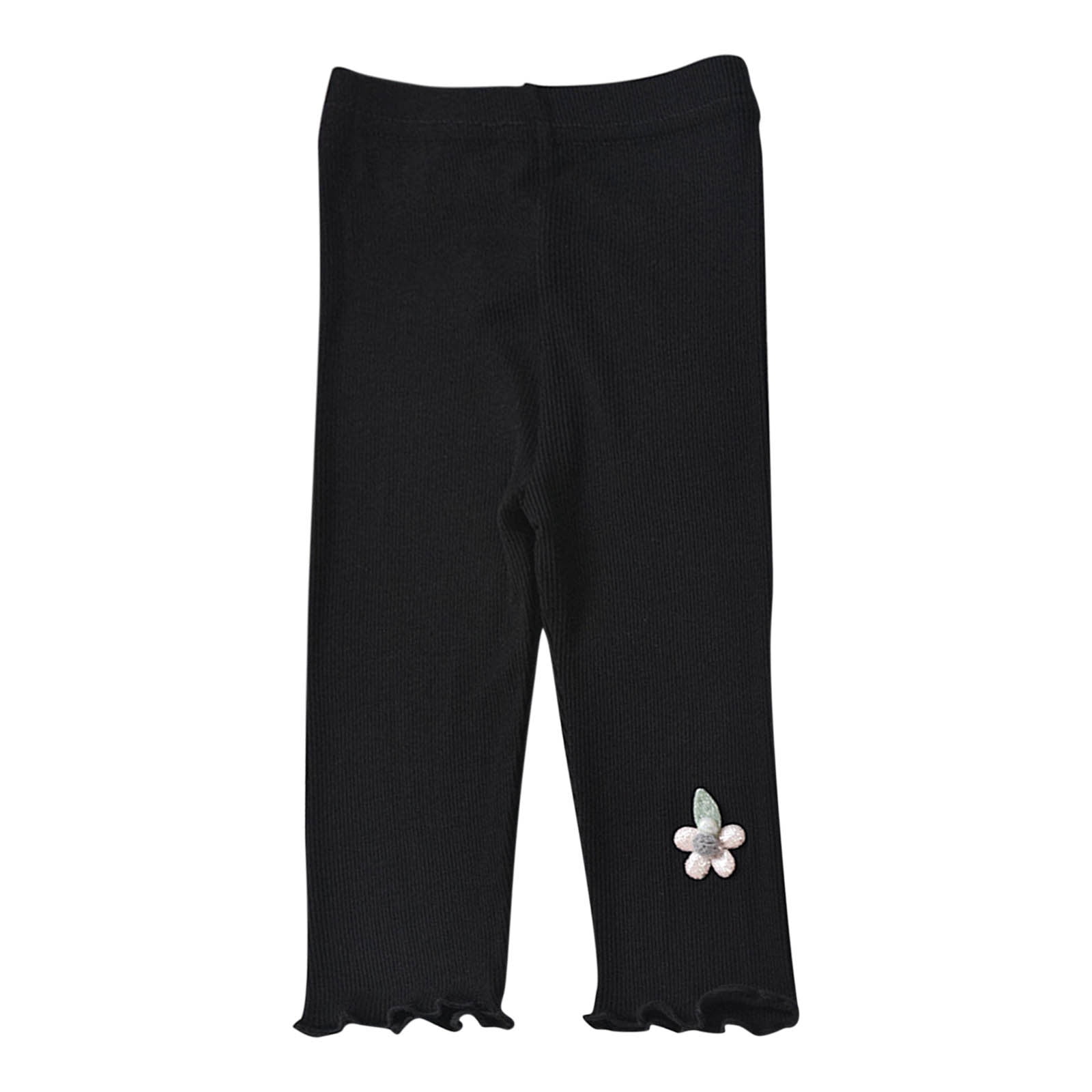 AherBiu Baby Girls Clothes Capri Pants Cute Bottoms Stretch High ...
