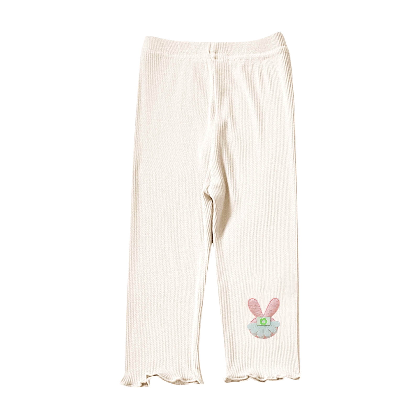 AherBiu Baby Girls Clothes Capri Pants Cute Bottoms Stretch High ...