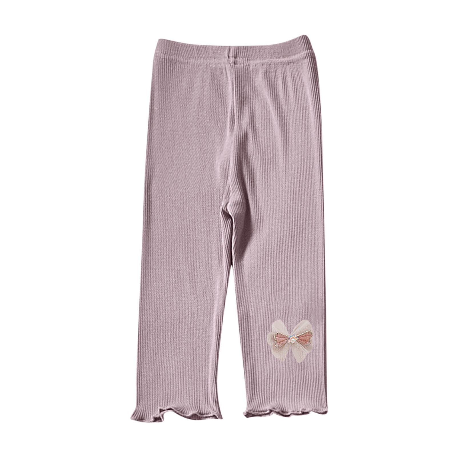 AherBiu Baby Girls Clothes Capri Pants Cute Bottoms Stretch High ...