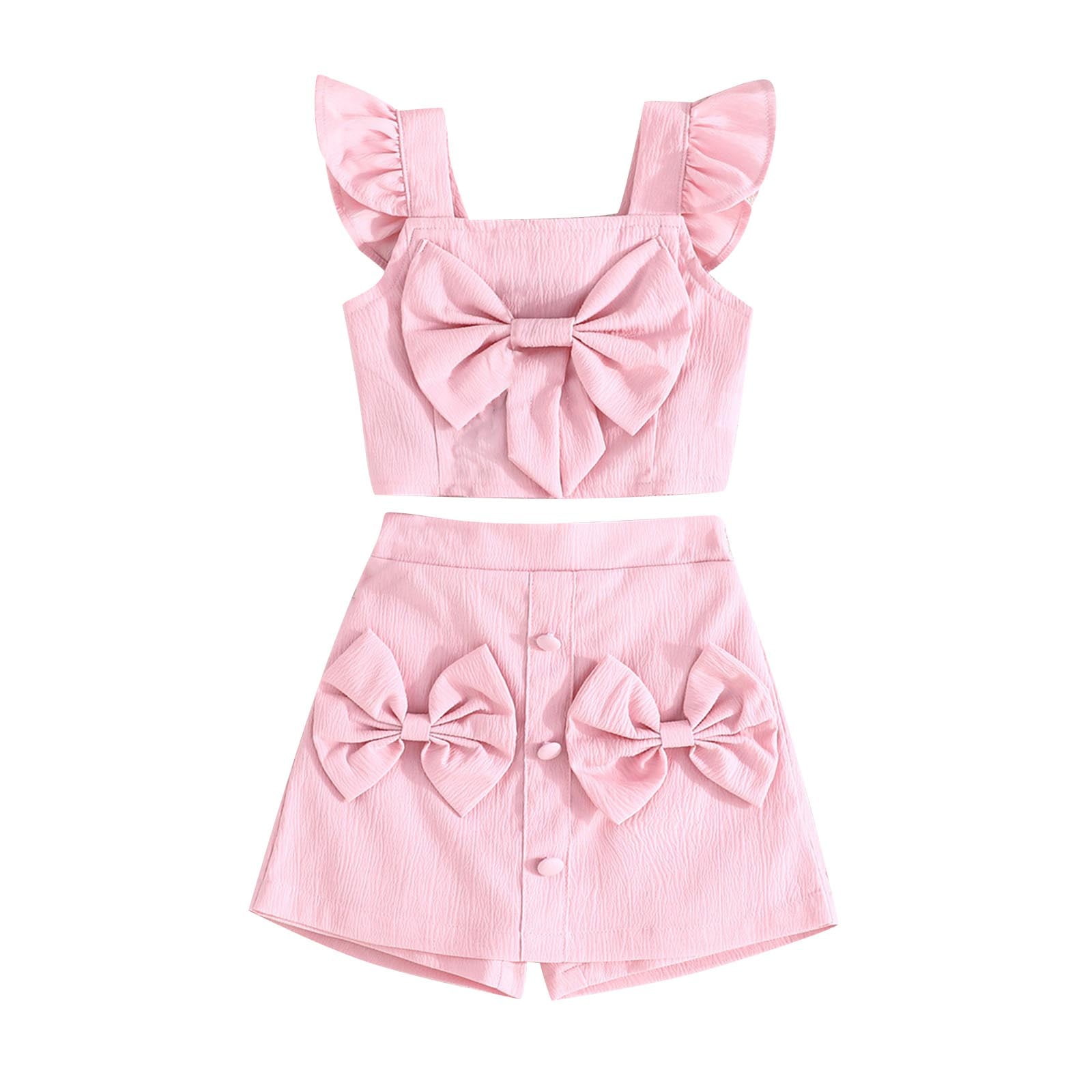 AherBiu Baby Toddler Girls Clothes 2 Piece Cute Summer Outfits Cap ...