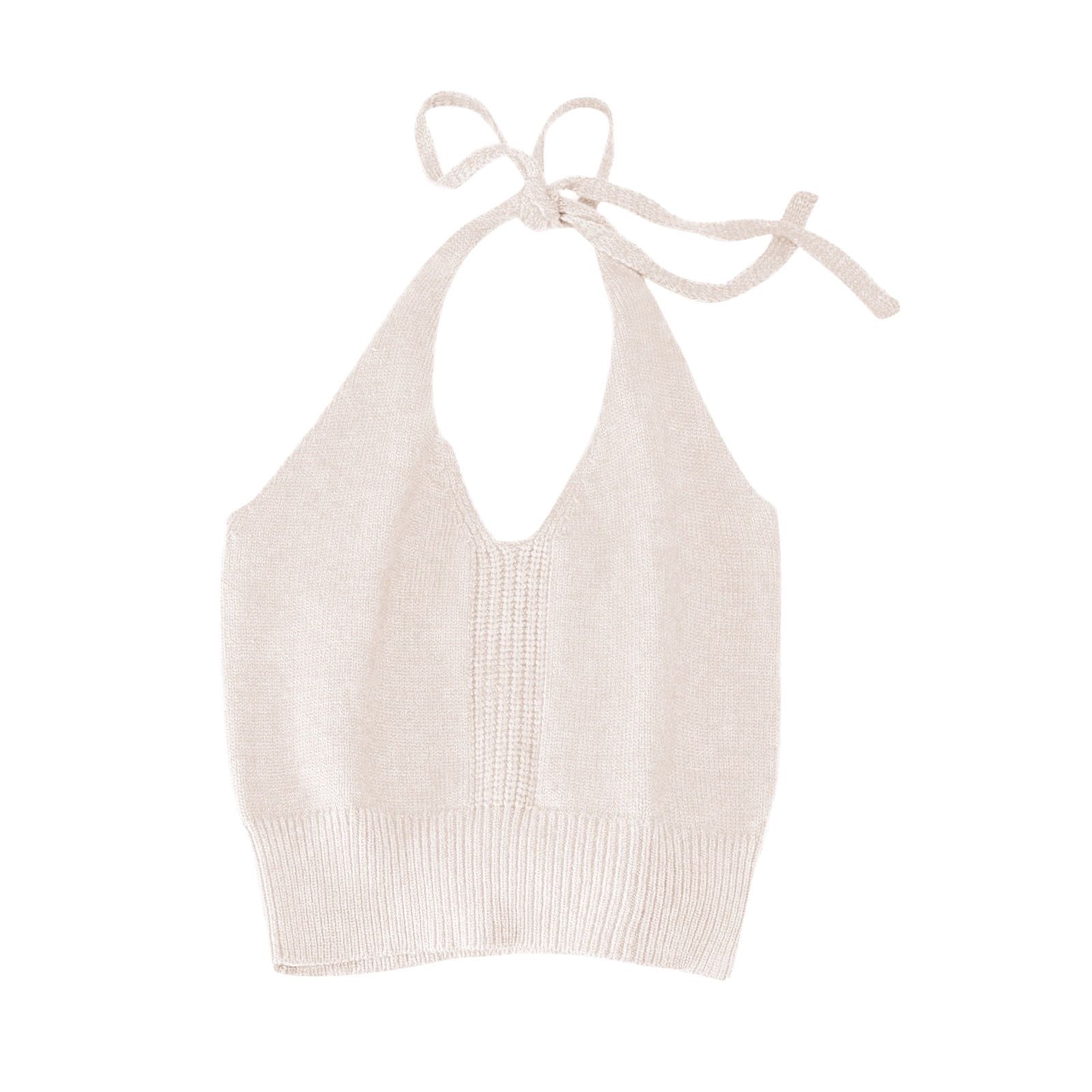 AherBiu Baby Toddler Girls Clothes Knitted Summer Halter Tops Backless ...