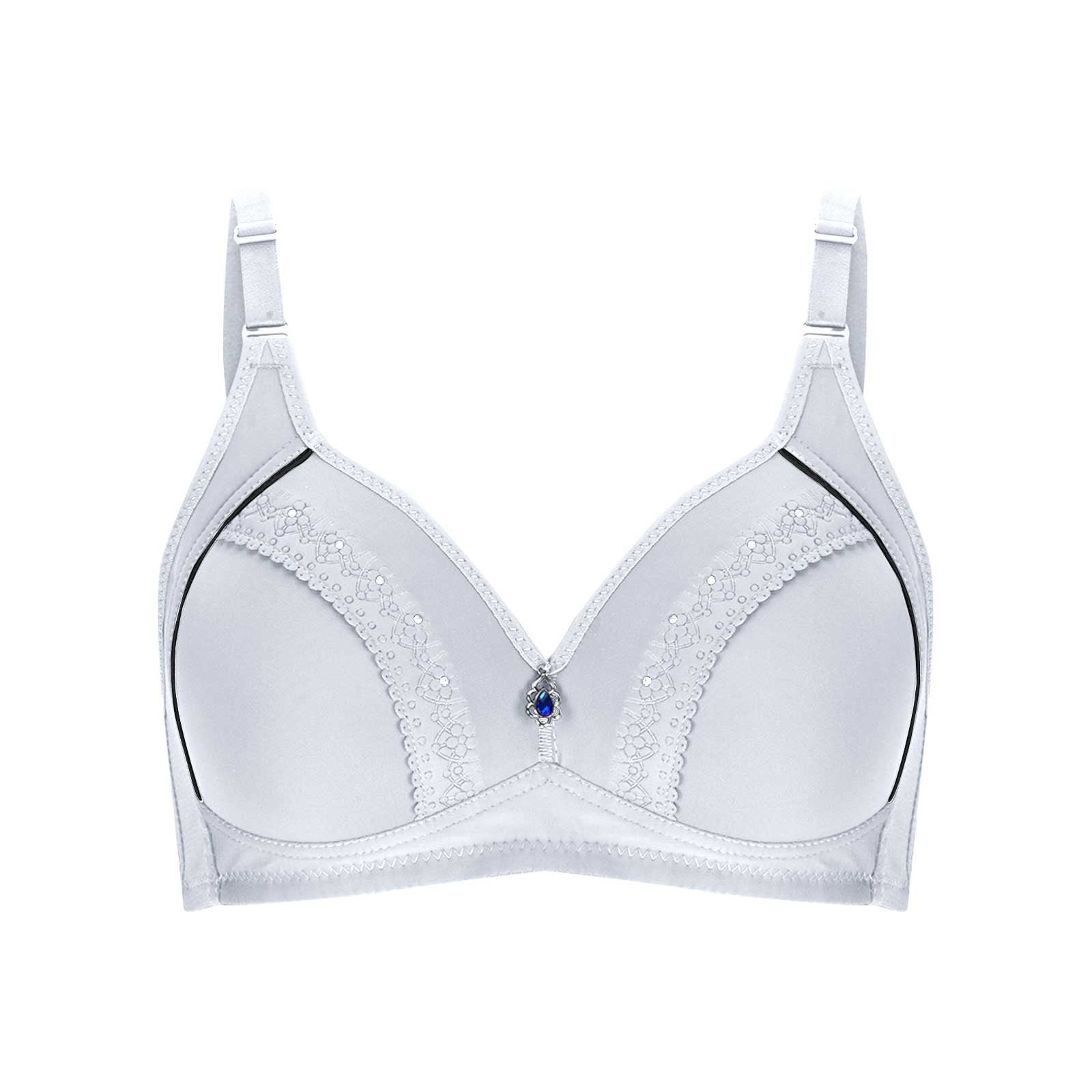 AherBiu Bras for Women No Wire Full Coverage Lightly Lined Gathered ...