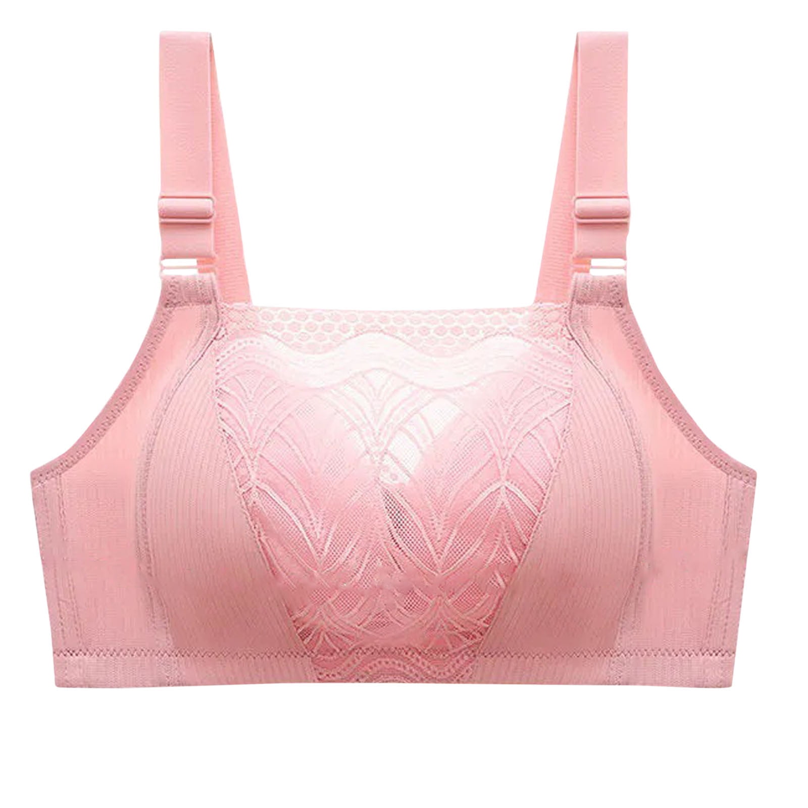 AherBiu Everyday Bras for Women Wireless Bra Mesh Full Coverage Push-Up ...