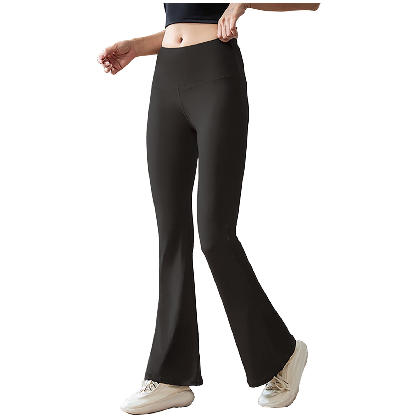 AherBiu Flare Leggings for Women Yoga Pants High Waisted Stretchy ...
