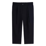 AherBiu Girls Formal School Pants Elastic High Waisted Tapered Leg ...