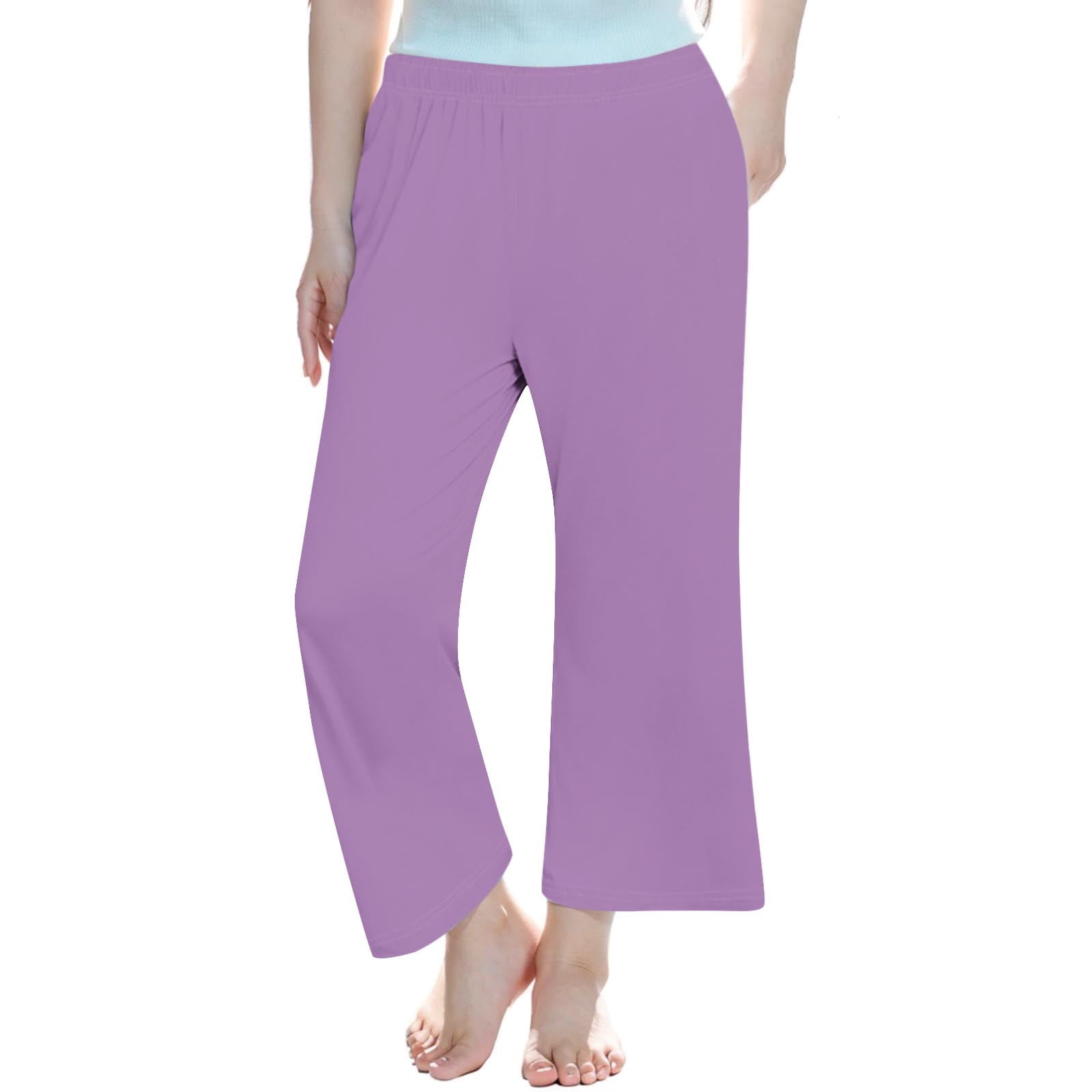 AherBiu Kid Girls Clothes Pajamas Pants Elastic Waist Straight Leg ...