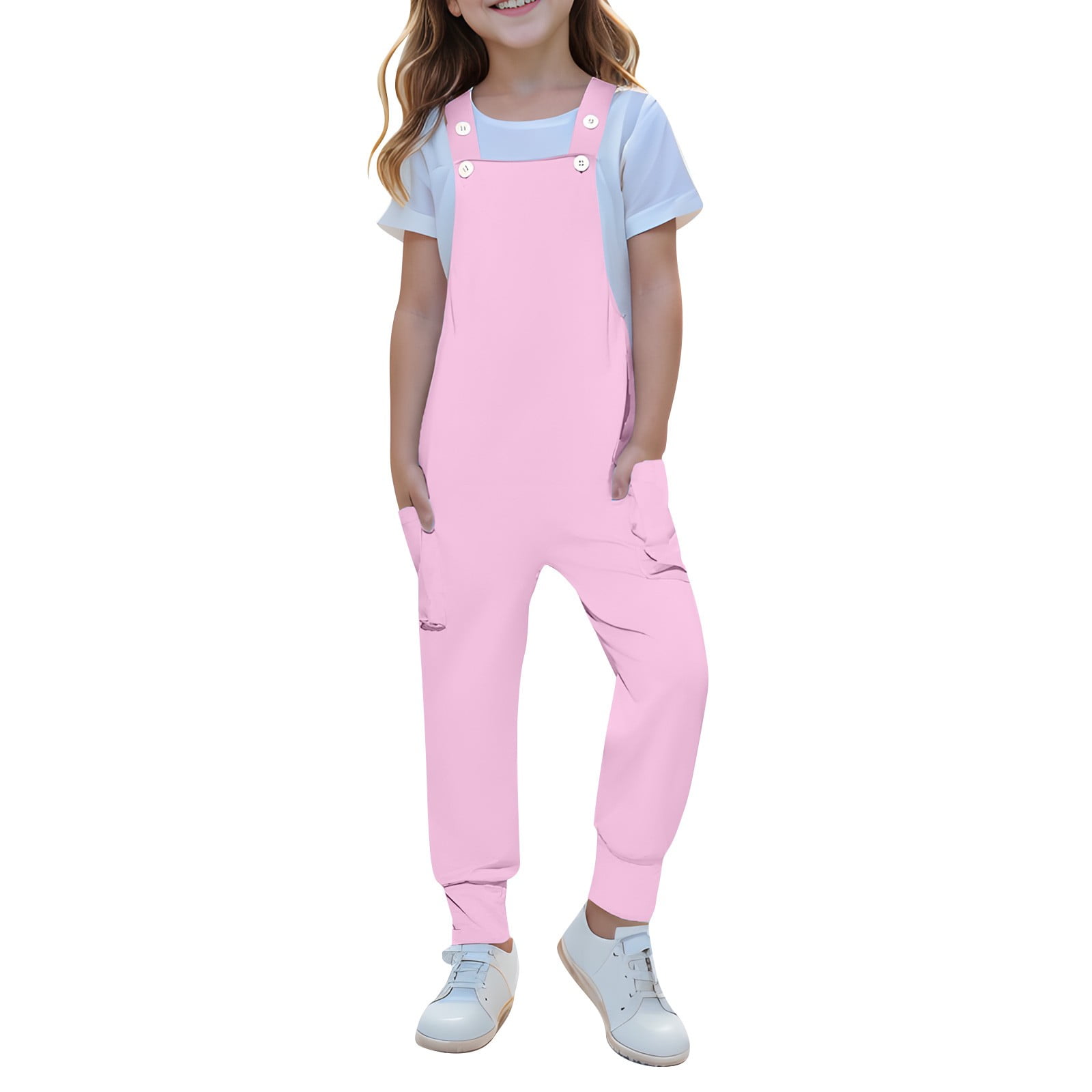 AherBiu Kids Clothes Suspenders Jumpsuits for Teen Girls Sleeveless ...