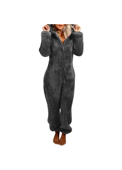 Babysbule Pants for Women Unisex Adult Leopard Onesie Hoody Pajamas ...