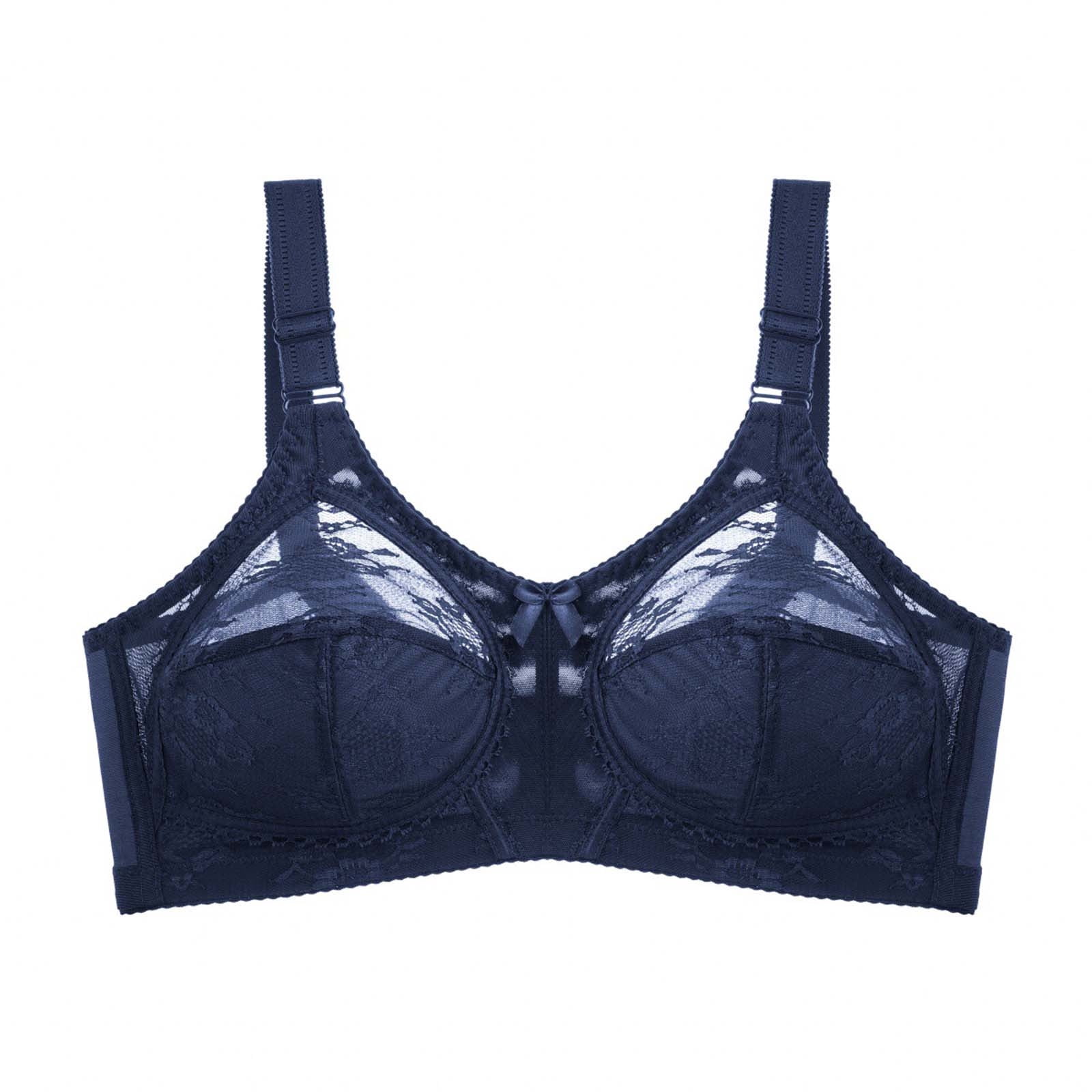 AherBiu Plus Size Bras for Women Lace Full Coverage Gathered Push-Up ...