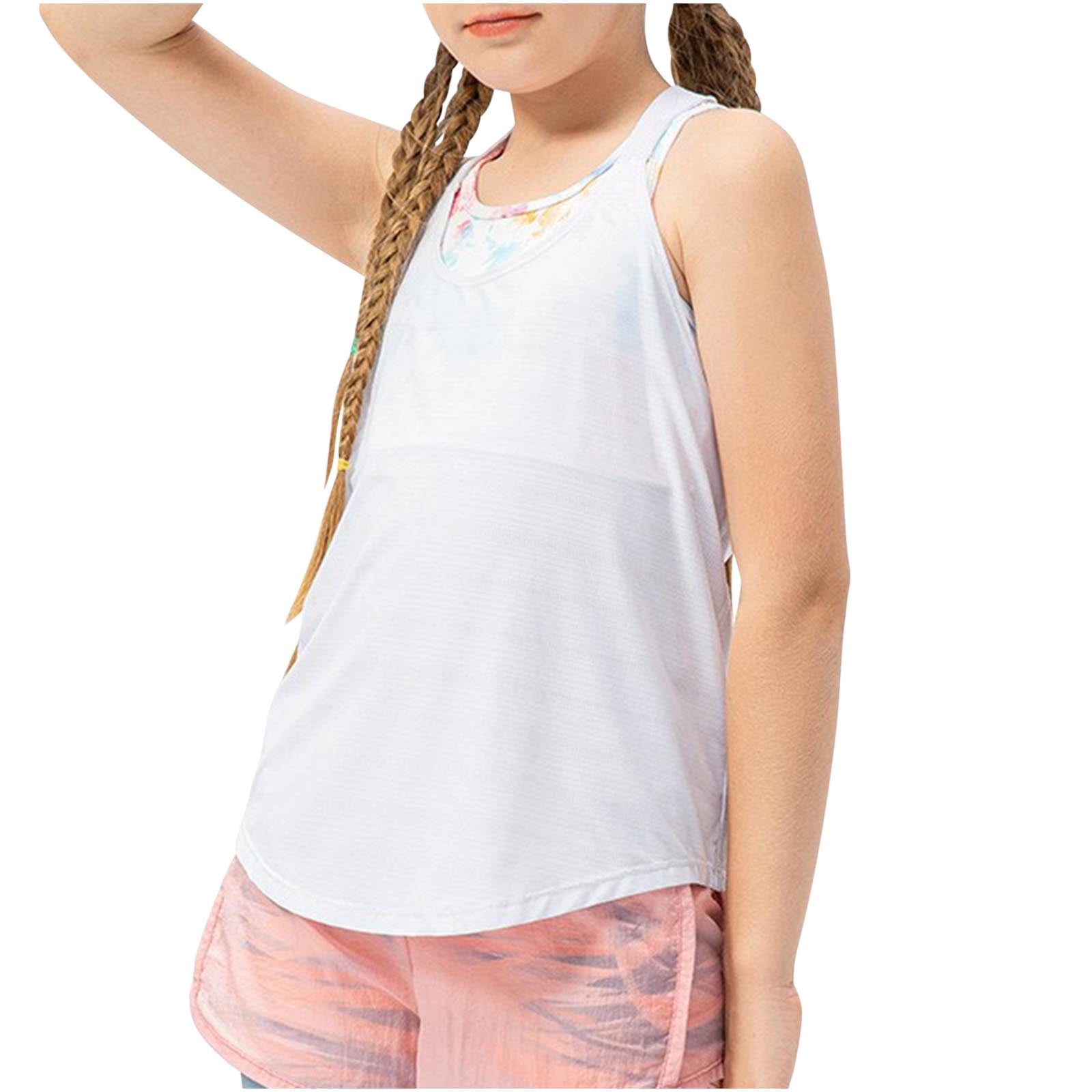 AherBiu Teen Girls Clothes Workout Tank Tops Racerback Lightweight ...