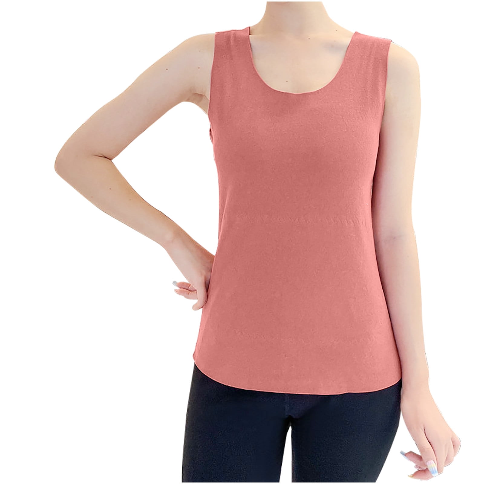 AherBiu Thermal Warm Tank Tops for Women Sleeveless Undershirts Winter ...
