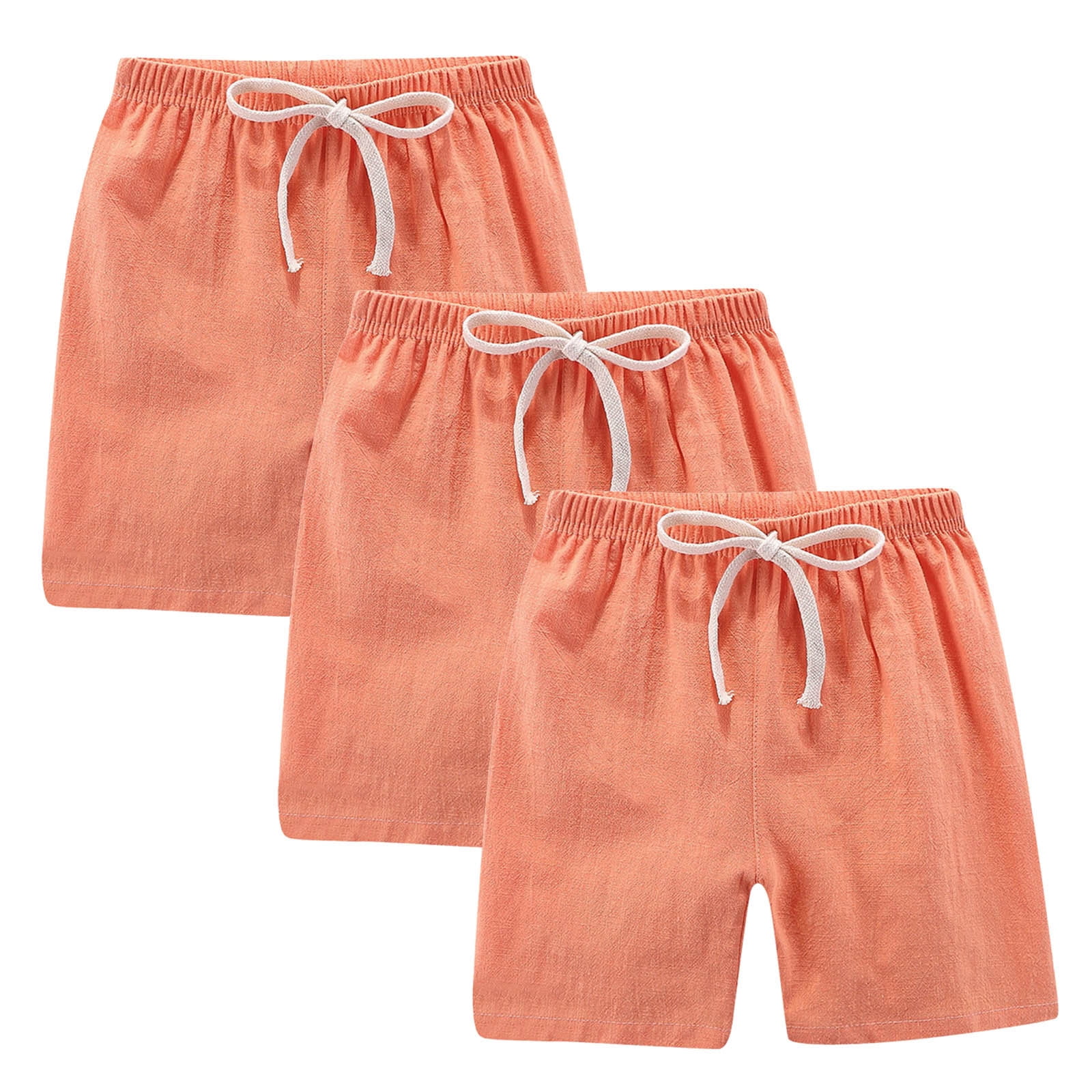 AherBiu Toddler Girls Clothes Cotton Linen Shorts High Waisted ...