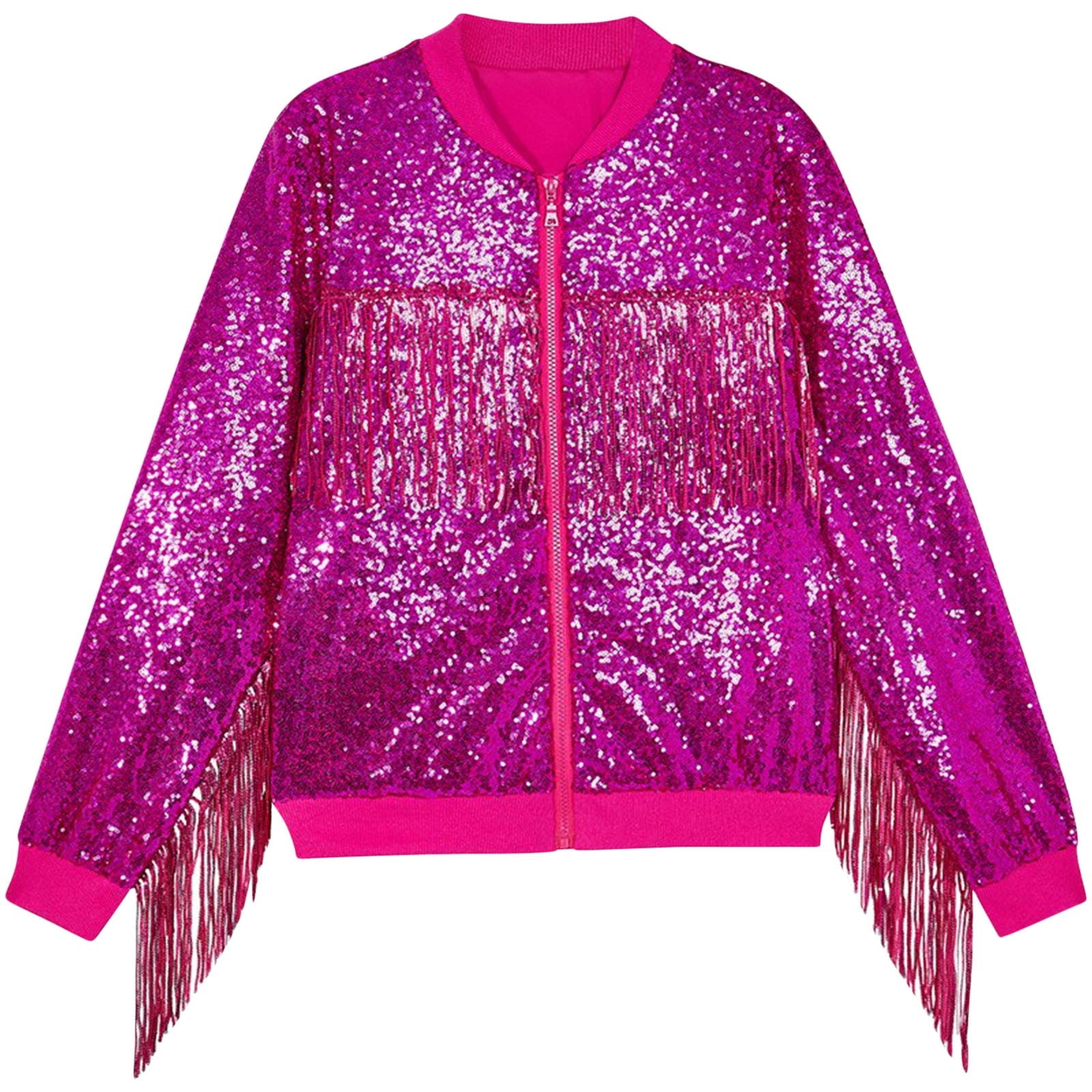 AherBiu Toddler Girls Clothes Sequin Jackets Sparkly Dancing Party ...