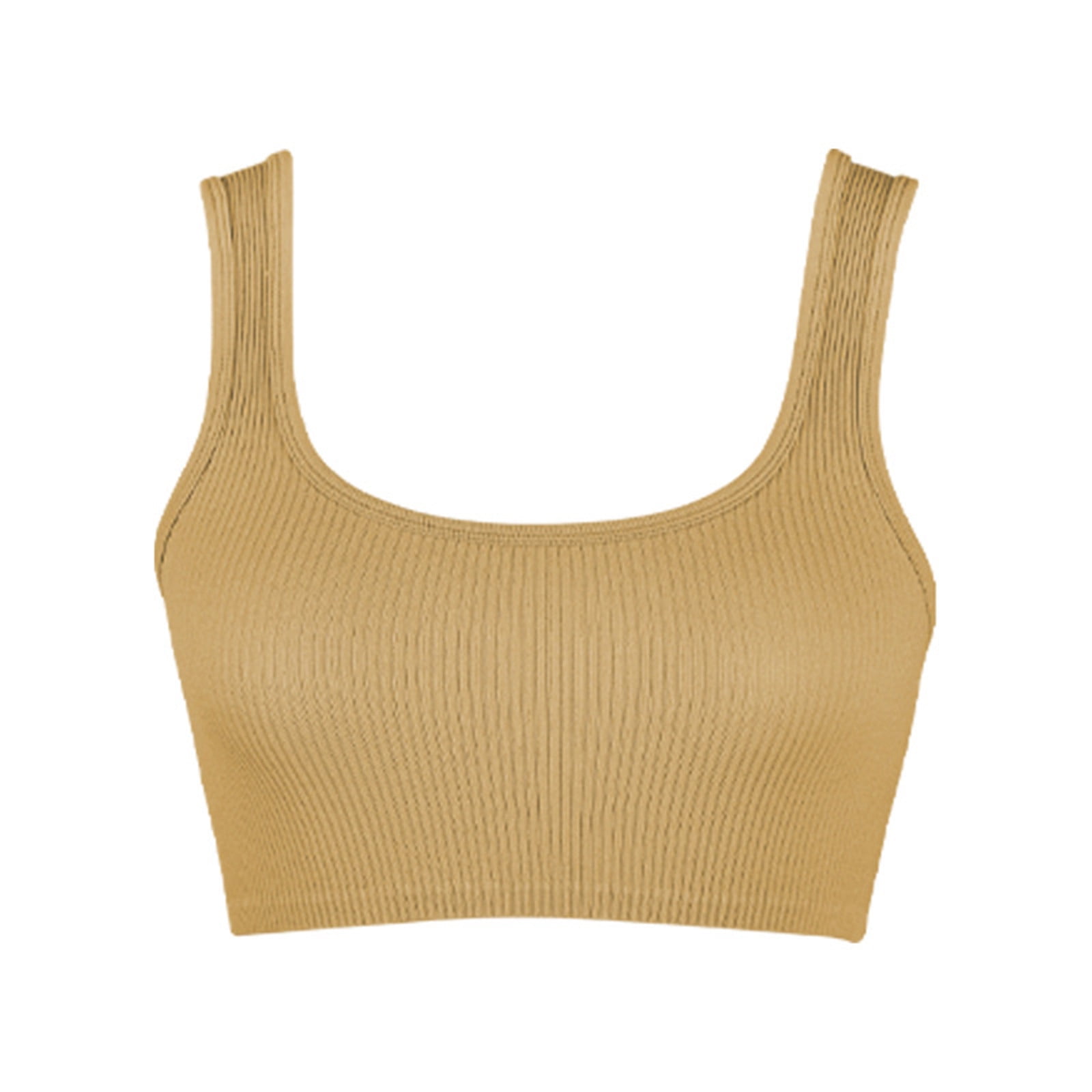 AherBiu Workout Tops for Women Cropped Tank Top Ribbed Square Neck Low ...