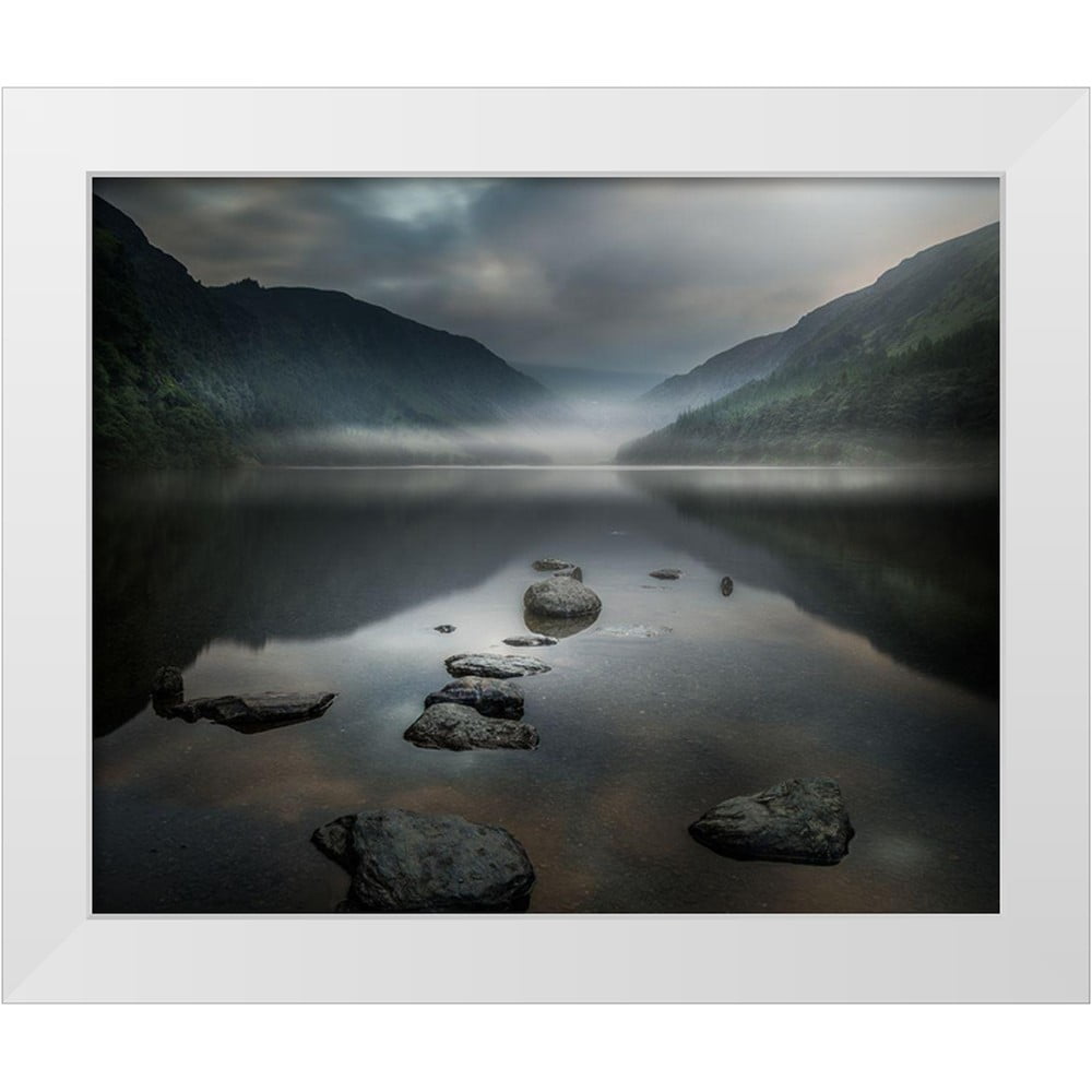 Ahern, David 24x20 White Modern Wood Framed Museum Art Print Titled ...