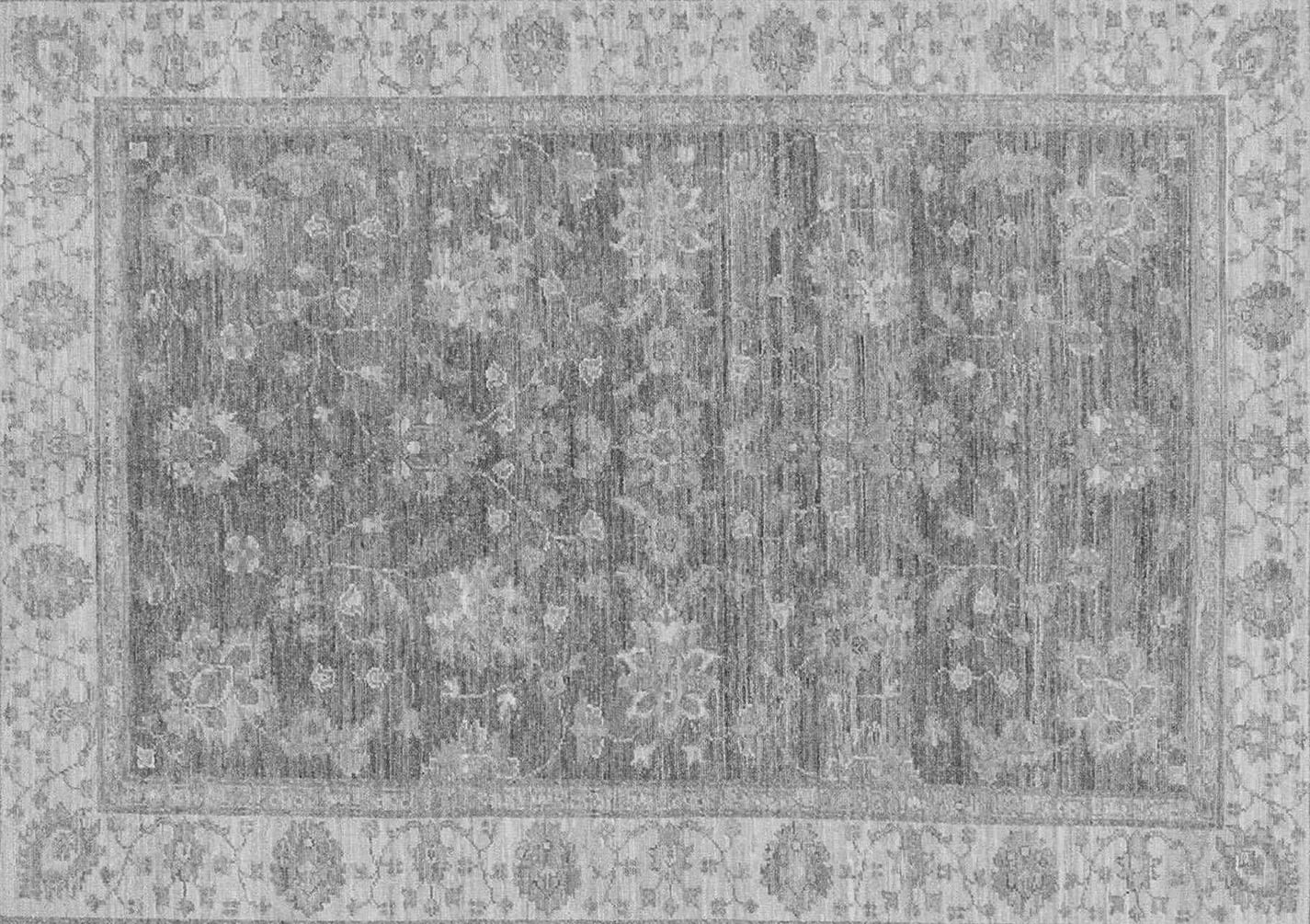 Ahgly Company Indoor Rectangle Abstract Gray Modern Area Rugs, 6' x 9 ...