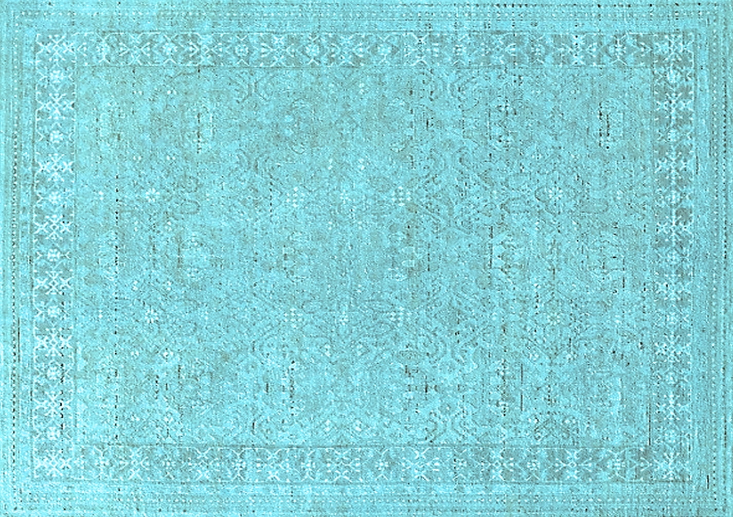 Ahgly Company Indoor Rectangle Oriental Light Blue Industrial Area Rugs ...